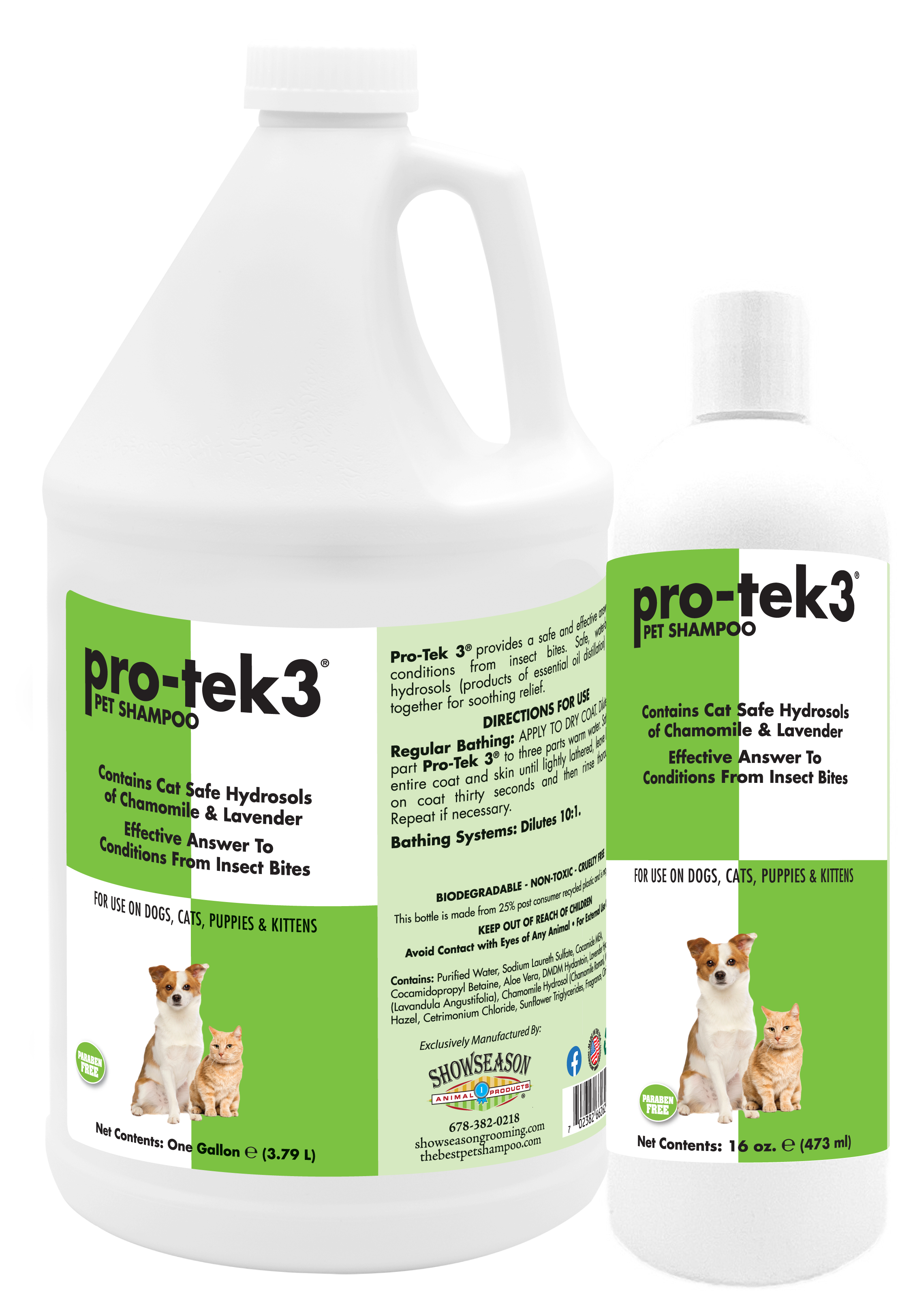 Pro-Tek 3® PESTICIDE FREE Pet Shampoo | Showseason®